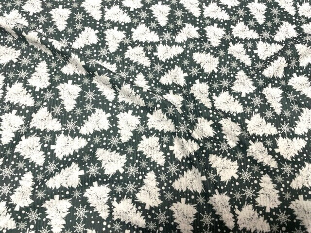 4x2 Rib Knit Brittany Frost Designs Christmas Trees DBP Print #419 Dou ...